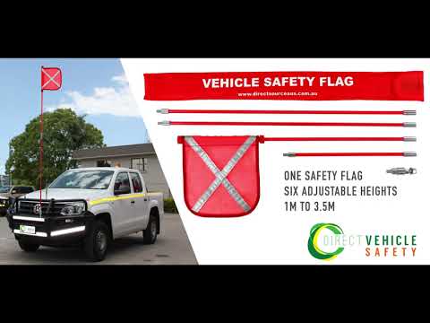 Vehicle Safety Flag 1m to 3.5m adjustable | Direct Source Australia ...