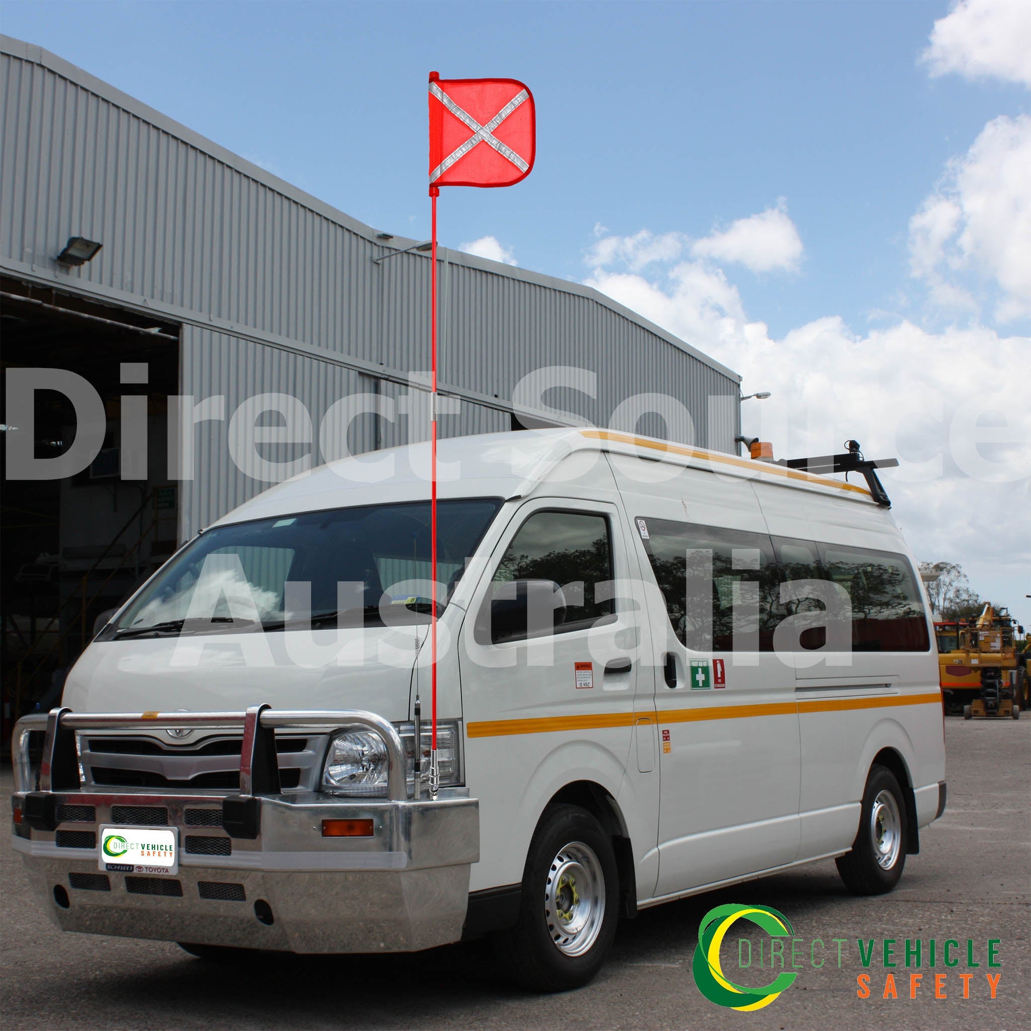 Vehicle Safety Flag 1m to 3.5m adjustable | Direct Source Australia ...